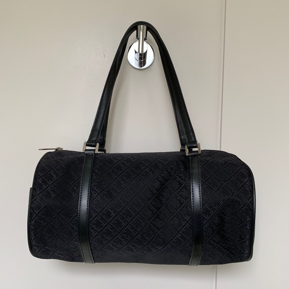Elle | Bags | Elle Paris Cylinder Shaped Black Handbag | Poshmark